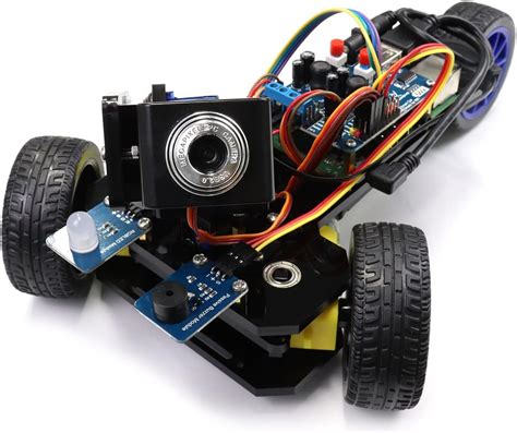 Freenove Three Wheeled Smart Car Kit For Raspberry Pi 5 4 B 3 B B A