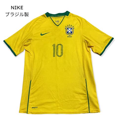 1円 NIKE ブラジル代表ユニフォーム 08ホームユニフォーム 圧倒的強者感 10番 カナリア軍団 エース サッカー フットボール