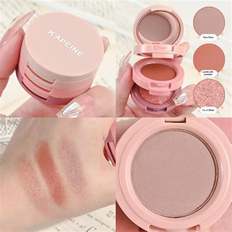 Matte Highlighter Blush In Palette Pearly Blush Shiny Eyeshadow