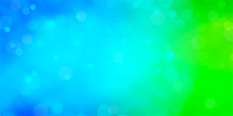 Light Blue Green Vector Background With Bubbles Modern Abstract