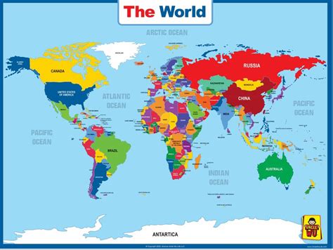 World Map Laminated Poster Double Side Philippines Ubuy