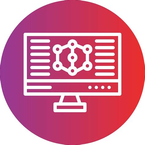 Estilo del icono de simulación de diseño vectorial Vector Premium