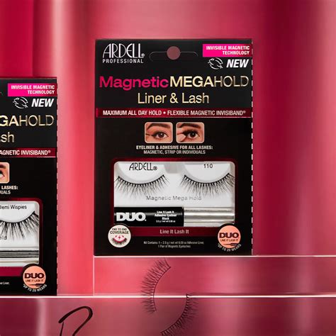 Kit Faux cils magnétiques MegaHold 110 Ardell et Colle Eyeliner Duo