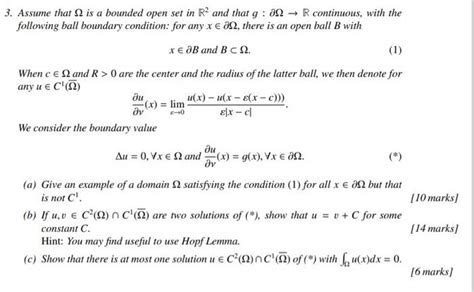 solved ди 3 assume that is a bounded open set in r2 and