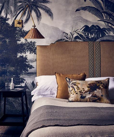 30 façons d adopter le papier peint en tête de lit Eclectic bedroom