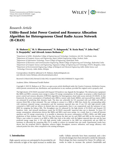 pdf utility based joint power control and resource allocation algorithm for heterogeneous
