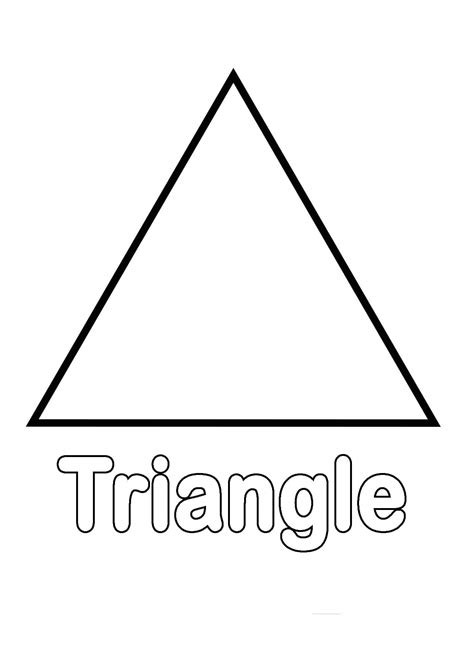 Triângulo Básico para colorir imprimir e desenhar Colorir Me