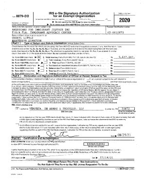 Fillable Online IRS E File Signature Authorization OMB No 1545 0047