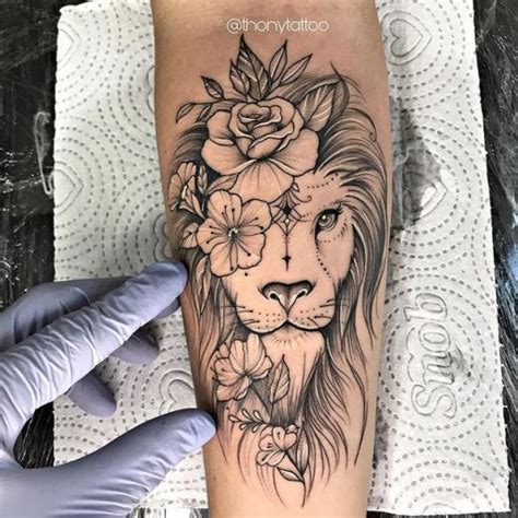 Tatuajes En El Brazo Para Mujer De Leon Kulturaupice