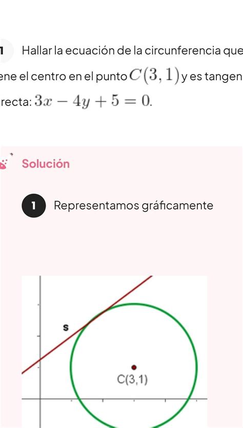 Determinar El Centro Y Radio De La Circunferencia Punto X Y