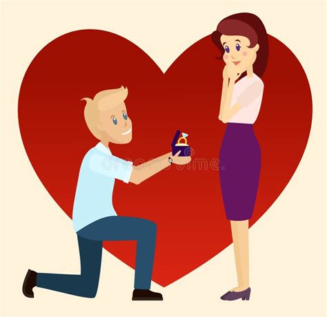 Propuesta De Matrimonio PNG Proponer El Hombre Y La Mujer Enamorado