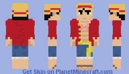 Monkey D Luffy One Piece Minecraft Skin