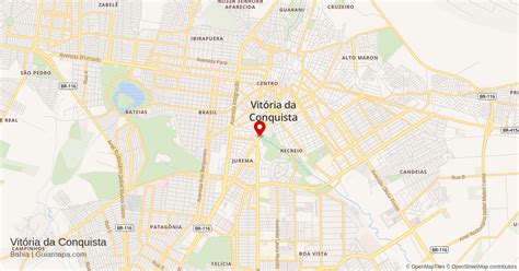 Mapa de Vitória da Conquista Bahia Guiamapa