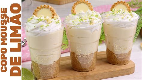 COPO MOUSSE DE LIMÃO CREMOSO E ECONÔMICO Refrescante fácil de fazer