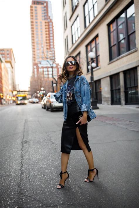 10 Ways To Wear A Leather Skirt Mia Mia Mine