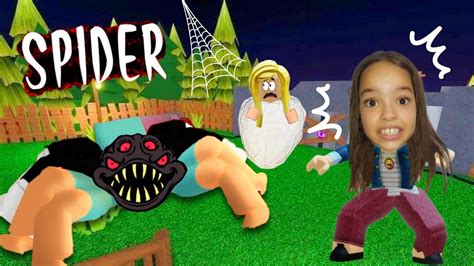 TENTE ESCAPAR DA ARANHA GIGANTE NO ROBLOX Spider YouTube