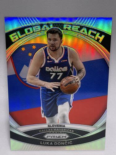 LUKA DONCIC 2023 24 Panini Prizm Luka Global Reach SILVER PRIZM