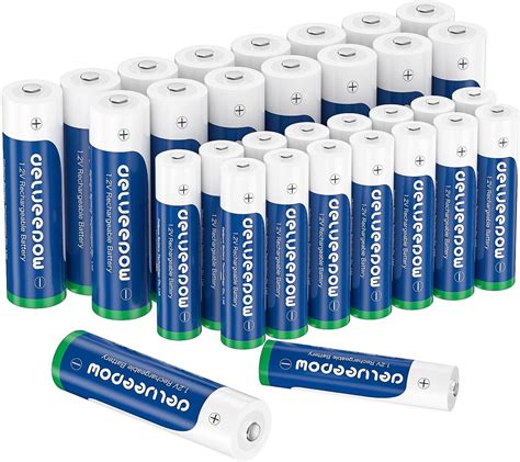 BONAI Batterie Ricaricabili AA AAA Combinate 24PCs 1 2V Ni MH Ad Alta