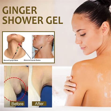 Buy Lymphatic Drainage Herbal Shower Gel Weight Loss Ginger Shower Gel