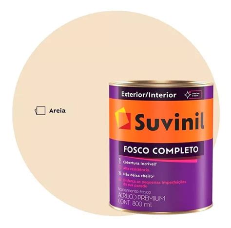 Tinta Anti Mofo Fosco Completo Suvinil 800ml Areia
