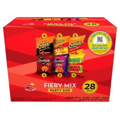 Frito Lay Fiery Mix Snacks Chips Variety Pack Kroger