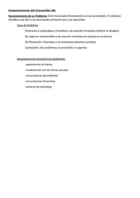 Comportamiento Del Consumidor M Dulo Resumen Comportamiento Del