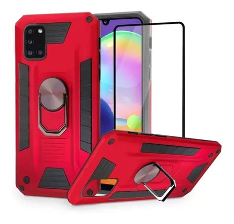 Funda Samsung Anillo Uso Rudo Mica Cristal 9d MercadoLibre