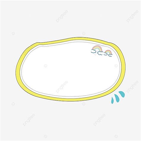 Frontera De Dibujos Animados Lindo PNG dibujos Pequeño Borde Fresco