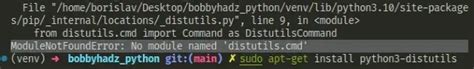 ModuleNotFoundError No Module Named Distutils Util Fix Bobbyhadz