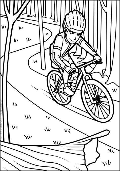 Ciclismo 10 Dibujos Para Colorear 24