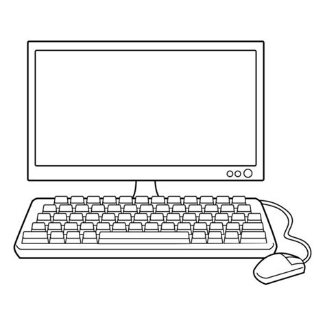 Computers Clipart Black And White School