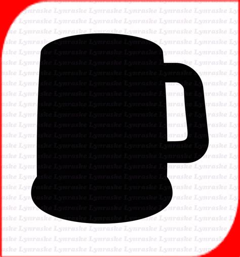 Beer Mug Silhouette SVG Svg Dxf Cricut Silhouette Cut File Instant