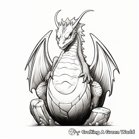Dragon Egg Coloring Pages Free Printable
