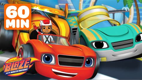 Blaze And The Monster Machines RACE CAR Rescues Transformations W