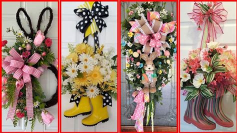 Easter Wreath For Front Door Easter Decor Bunny Ears Door Wreath