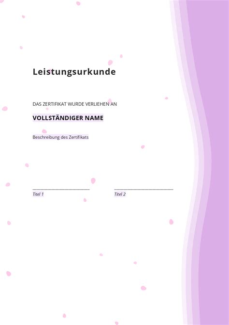 Vorlage F R Leistungsurkunde Onlyoffice