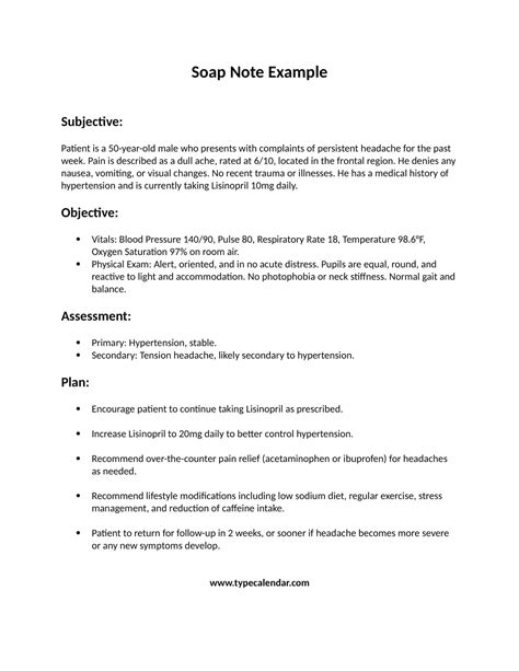 Free Printable Soap Note Templates Pdf Word