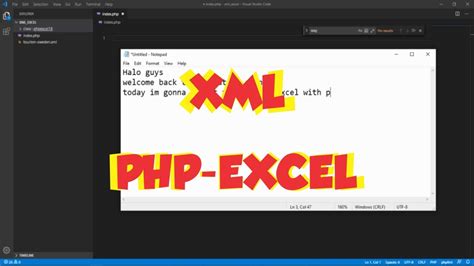 how to export xml file to excel with php excel youtube