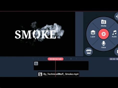 How To Make SMOKE Text Reveal Animation Intro On Kinemaster Kinemaster
