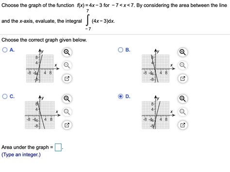 solved choose the graph of the function f x 4x 3 for