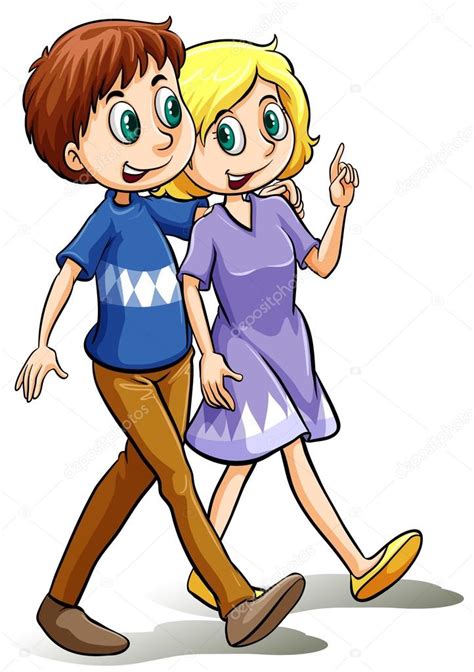 Dibujos Animados De Personas Caminando Dibujos De Ninos