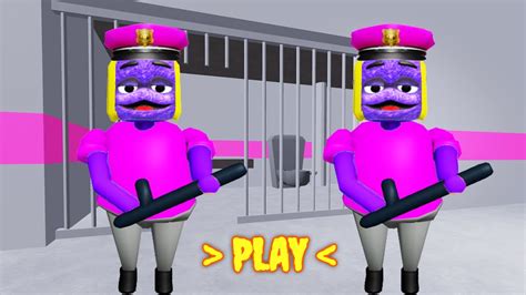 SECRET UPDATE NEW GRIMACE POLICE GIRL PRISON RUN MODE Obby Full