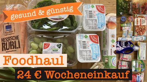 Wocheneinkauf gesund günstig mit Gratisprodukten und Cashback 24