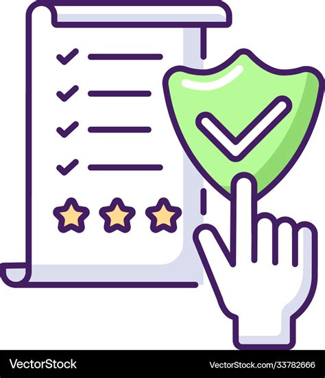 Regulatory Compliance Rgb Color Icon Royalty Free Vector