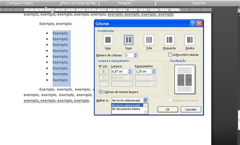 Como Colocar O Texto Em Duas Colunas No Word Online Texto Exemplo