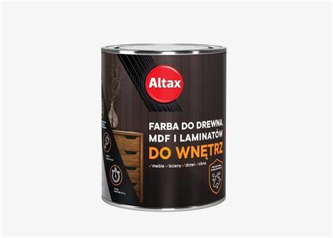 ALTAX Farba Renowacyjna do Drewna MDF Laminatów 0 75l ANTRACYT 50860