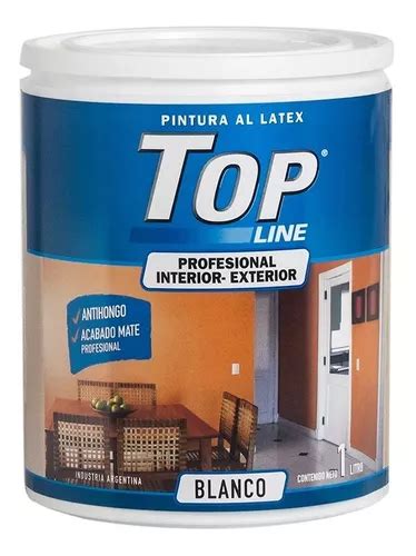 Pintura Latex Lavable Interior Exterior Litro Colores Color Blanco