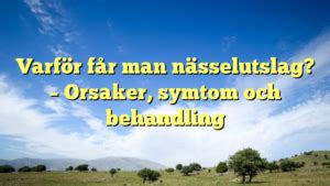 Varför får man nässelutslag Orsaker symtom och behandling Läs mer här