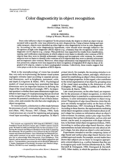 [pdf] color diagnosticity in object recognition