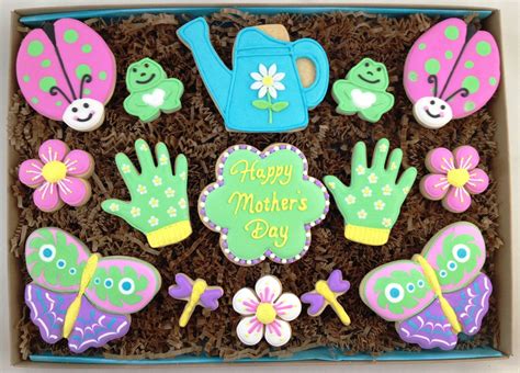 Mother S Day Personalized Garden Cookie Gift Box Mother S Day Cookies
